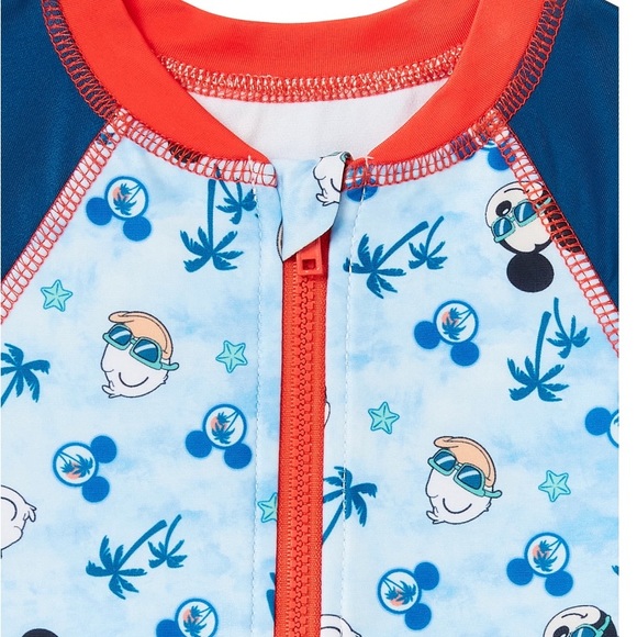 Disney | Swim | Disney Mickey Mouse Baby Boy Rash Guard Swimsuit | Poshmark